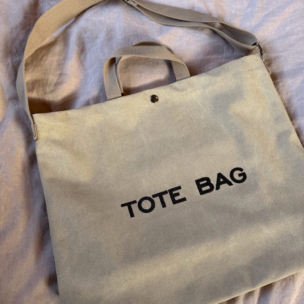 Minimalist Canvas Tote Bag - Tan – Davy Boutique